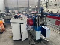 China “Brazil Market Shutter Door Guide Rail Roll Forming Machine Automatic Metal Slide Rail Track Forming Machine Galvanized Steel Slide Rail Roll Former Heavy Duty Rolling Shutter Door Guide Rail Making” for sale