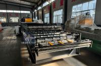 China “Double Layer Roll Forming Machine 6 Rib Trapezoidal and 6 Rib Bamboo Tile 2 Layer Roofing Sheet Making Machine for Romania” for sale