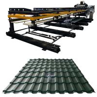 China “Double Layer Roll Forming Machine 6 Rib Trapezoidal and 6 Rib Bamboo Tile 2 Layer Roofing Sheet Making Machine for Romania” for sale
