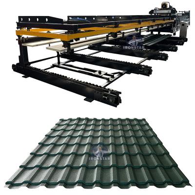 China 6 rib trapezoidal and 6 rib bamboo tile double layer roll forming machine in Romania 2 layer roll forming machine for sale