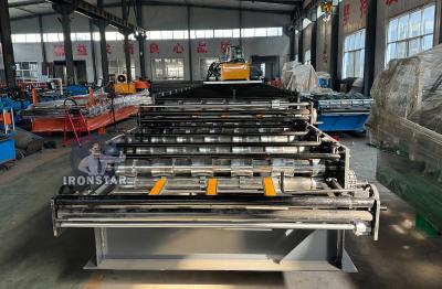China “Double Layer Roll Forming Machine 6 Rib Trapezoidal and 6 Rib Bamboo Tile 2 Layer Roofing Sheet Making Machine for Romania” for sale