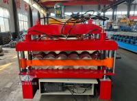 China “Double Layer Roll Forming Machine 6 Rib Trapezoidal and 5 Rib Bamboo Tile 2 in 1 Roof Panel Making Machine” for sale