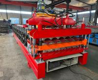 China “Double Layer Roll Forming Machine 6 Rib Trapezoidal and 5 Rib Bamboo Tile 2 in 1 Roof Panel Making Machine” for sale