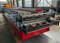China “Double Layer Roll Forming Machine 6 Rib Trapezoidal and 5 Rib Bamboo Tile 2 in 1 Roof Panel Making Machine” for sale
