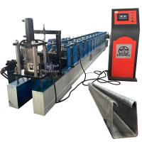 China “America Standard C Guide Rail Roll Forming Machine Automatic Shutter Door Siding Track Making Machine For Metal Rolling Shutter” for sale
