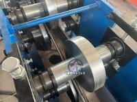 China “America Standard C Guide Rail Roll Forming Machine Automatic Shutter Door Siding Track Making Machine For Metal Rolling Shutter” for sale