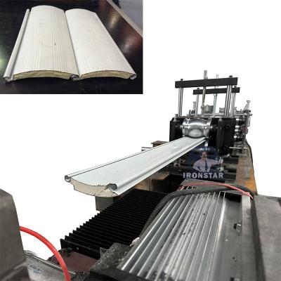 China “Factory Direct PU Sandwich Shutter Door Roll Former Insulated Shutter Door Production Line For Galvanized Steel Aluminum Energy Saving PU Foam Insulated Shutter Door RollForming Machine Custom Size ” for sale
