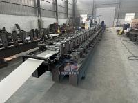 China “Turkey Standard PU Foam Sandwich Rolling Shutter Door Forming Machine Multi Material Galvanized Sheet PPGI Aluminum Profile Machine” for sale