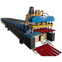 China 980 Trapezoidal roofing sheet roll forming machine for Brazil metal roof roll forming machine for sale
