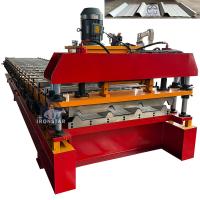 China Tr4 trapezoidal roofing sheet roll forming machine for Peru for sale