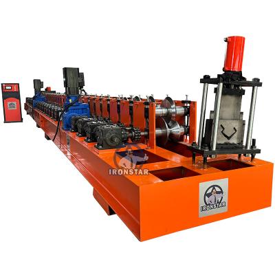 China “Storage Rack Upright Post Roll Forming Machine Galvanized Steel Shelf Column Making Machine for Russia Full Automatic Storage Rack Upright Post Roll Forming Machine” for sale
