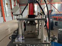 China “Perforated Rolling Shutter Door Roll Forming Line Venezuela Automatic Punching Roller Shutter Slat Making Machine” for sale