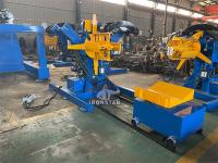 China “5 Ton 500mm Width Double Head Hydraulic Decoiler With Loading Car Automatic Steel Coil Uncoiler For Roll Forming Line High Productivity Double Mandrel Hydraulic Decoiler  ” for sale