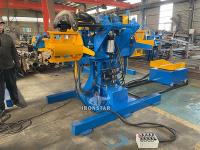 China “5 Ton 500mm Width Double Head Hydraulic Decoiler With Loading Car Automatic Steel Coil Uncoiler For Roll Forming Line High Productivity Double Mandrel Hydraulic Decoiler  ” for sale