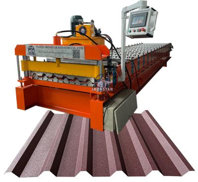 China “Brazil Standard 980 Roofing Sheet Roll Forming Machine Galvanized Steel PPGI Metal Roof Panel Roll Forming Machine Building Material Machinery” for sale