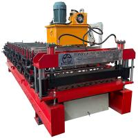 China “Full Automatic 840 Trapezoidal Roof Sheet 836 Corrugated Roof Tile Double Layer Roll Forming Machine For Bolivia, 840&836 double layer roll forming machine, Bolivia metal roof panel making machine” for sale