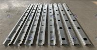 China “US Standard Punching Holes Omega Profile Roll Forming Machine Top Hat Purlin Roll Forming Machine With Hole Punching Function US Specification Omega Profile Top Hat Roll Forming Machine ” for sale