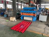 China “Factory Direct Supply 4 Rib TR4 Trapezoidal Sheet 5 Rib Big Bamboo Tile Double Layer Roll Forming Machine Custom Size Color Steel Roof Tile Making Machinery” for sale