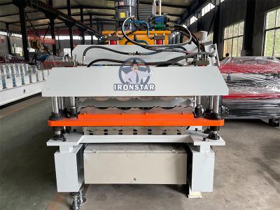 China “Ironstar 836 Wave Sheet 828 Roof Tile Double Layer Roll Forming Machine Equipped With Flying Cutting System Two In One Roof Tile Making Machinery High Speed Metal Roofing Sheet Production Line ” for sale