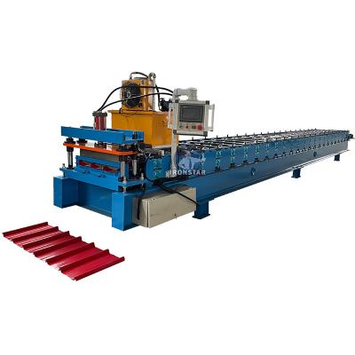 China “3 Rib Trapezoidal IBR Roofing Sheet Roll Forming Machine With Tracking Cutting For Cote D'Ivoire” for sale