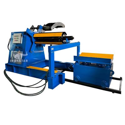 China 10 ton auto hydraulic decoiler with car for sale
