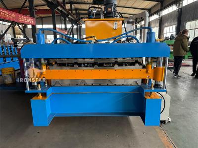 China “Ironstar 5 Rib and 4 Rib Double Deck Roll Forming Machine 2 Layer Roofing Production Line Full Automatic High Efficiency Metal Roof Sheet Forming Equipment Cold Roll Forming ” for sale