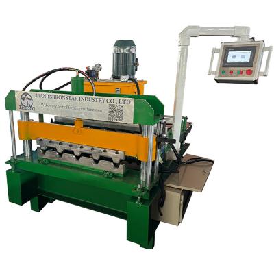 China “Hot Sale In South Africa IBR Crimping Roof Sheet Roll Forming Machine With Complete Working Video Automatic 686 Trapezoidal Metal Roof Panel Making Machine For Factory Warehouse” for sale