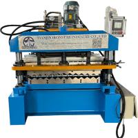 China “Full Automatic 762mm 0.12-0.4mm Corrugated Roll Forming Machine Popular In Indonesia Metal Roof Sheet Making Machine Indonesia 762mm Wave Roof Sheet Roll Forming Machine 0.12-0.4mm” for sale