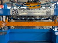 China “Ironstar Full Automatic PLC Control 6 Rib and 6 Rib Trapezoidal Sheet Double Layer Roll Forming Machine 2 Layer Double Deck Metal Roofing Sheet Making Machine Production Line for America” for sale