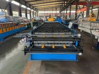 China “Ironstar 6 Rib and 6 Rib Trapezoidal Sheet Double Layer Roll Forming Machine 2 Layer Double Deck Metal Roofing Sheet Making Machine Full Automatic PLC Control Roof Panel Production Line for America” for sale