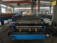 China “Double Layer Roll Forming Machine 5 Rib and 6 Rib Trapezoidal Sheet CE Certified European Standard Automatic Roof Sheet Making Machine for Hungary Metal Roofing Production Line ” for sale