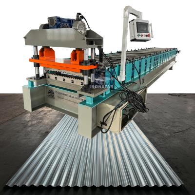 China 600 630 660 corrugated roofing sheet roll forming machine in Japan for sale