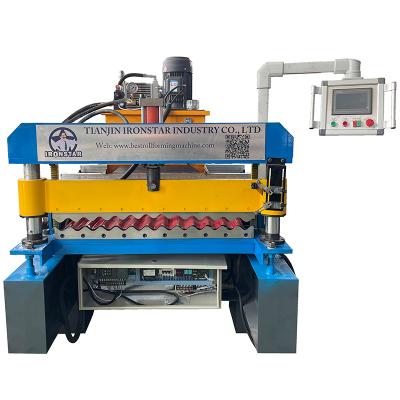 China “850 Type Roof Sheet Making Machine 0.3-0.8mm Customized Corrugated Roof Panel Roll Forming Machine for Chile” for sale