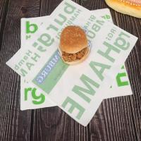 China Waterproof Food Wrapping Paper With Logo Offset Printing Wax Burger Wrap Sheets for sale