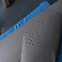 China Triangular Perforated Kraft Paper Cover 120gsm Brown Packaging Roll for sale