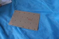 China Punched Round Hole Kraft Underlay Paper , 45gsm White Kraft Liner Paper for sale