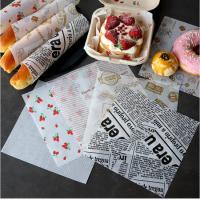 China 40gsm Greaseproof Food Wrapping Paper 10x10 Cake Packaging Jumbo Roll for sale