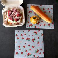 China 35gsm Greaseproof Bread Wrapping Paper Wax Coated 12x12 Deli for sale