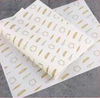China 30g White Greaseproof Burger Paper , Oil Proof Wax Paper For Food Packaging for sale