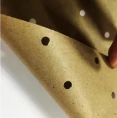 China Environmentally Friendly Brown Kraft Paper Roll Hole Diameter 0.5mm-10mm for sale