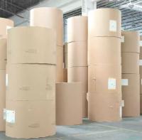 China Reinforced Natural Kraft Wrapping Paper Roll Protective 80cm Moisture Proof for sale
