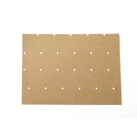 China 100gsm Cutting Bed Punching Perforated Kraft Paper With Round Hole Recycled Pulp Style for sale