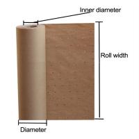 China Round Hole Recycled Pulp Punched Paper For Clothing Factory Backing Paper 160gsm for sale