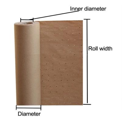 China Round Hole Recycled Pulp Punched Paper For Clothing Factory Backing Paper 160gsm for sale