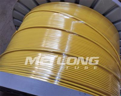 China PVDF 12000M Encapsulated Control Line Round Rectangular Capillary Coiled Tubing for sale