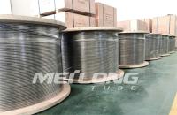 China SS 316L Hydraulic Capillary Coiled Tubing 10000Psi 3 8 Stainless Steel Coil for sale