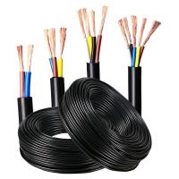 China Insulated PVC 4 Core 15mm 25mm 4mm 6mm Flexible Copper Core Electric Power Cable for sale
