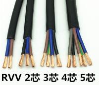 China Multi Conductor Flexible Cable RVV/H05VV-F 2 3 4 Core Electrical Cable Wire Power Cable for sale