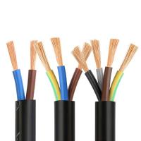 China 3 Core Multi Cord 0.75mm 1.5mm 2.5mm 4mm Rvv Cable Electric Wires Flexible Copper Cable for sale