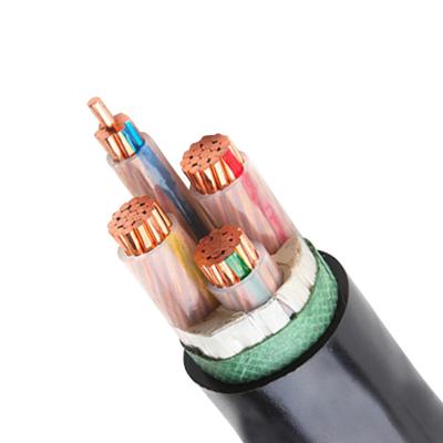 China Customized Length Heating 0.6/1kv XLPE Insulated PVC Sheathed Cu Conductor 4X25 1X16mm for sale